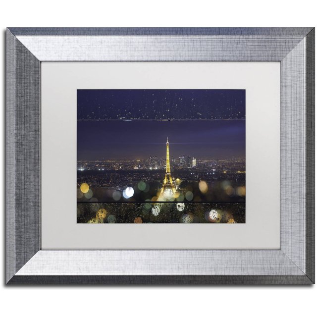 Trademark Fine Art "Fireworks of Rain in Paris" Canvas Art by Mathieu ...