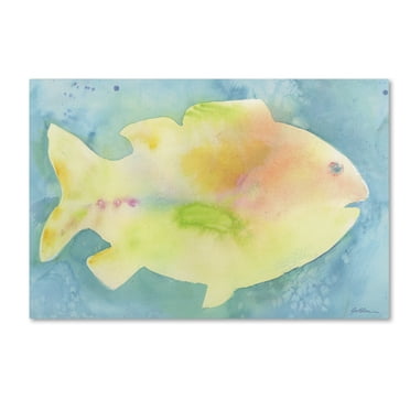 Trademark Fine Art 'Asian Golden Koi ' Canvas Art by Nan Rae - Walmart.com