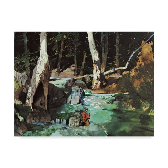 Trademark Fine Art 'Fishing Retreat II' Canvas Art by Roy M. Mason ...