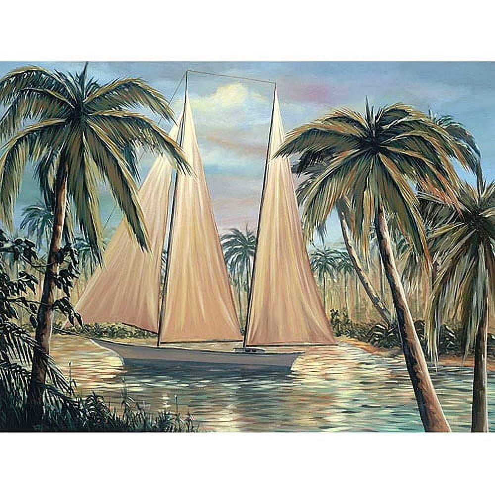 Trademark Fine Art "Floating At Bay" Canvas Art by Frank Walcott ...