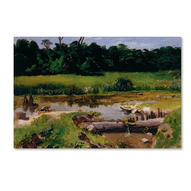 Trademark Fine Art "Animals In a Landscape, 1914" Canvas Art by Franz ...