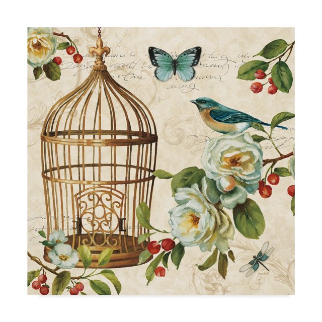 Trademark Fine Art 'Free as a Bird II ' Canvas Art by Lisa Audit ...