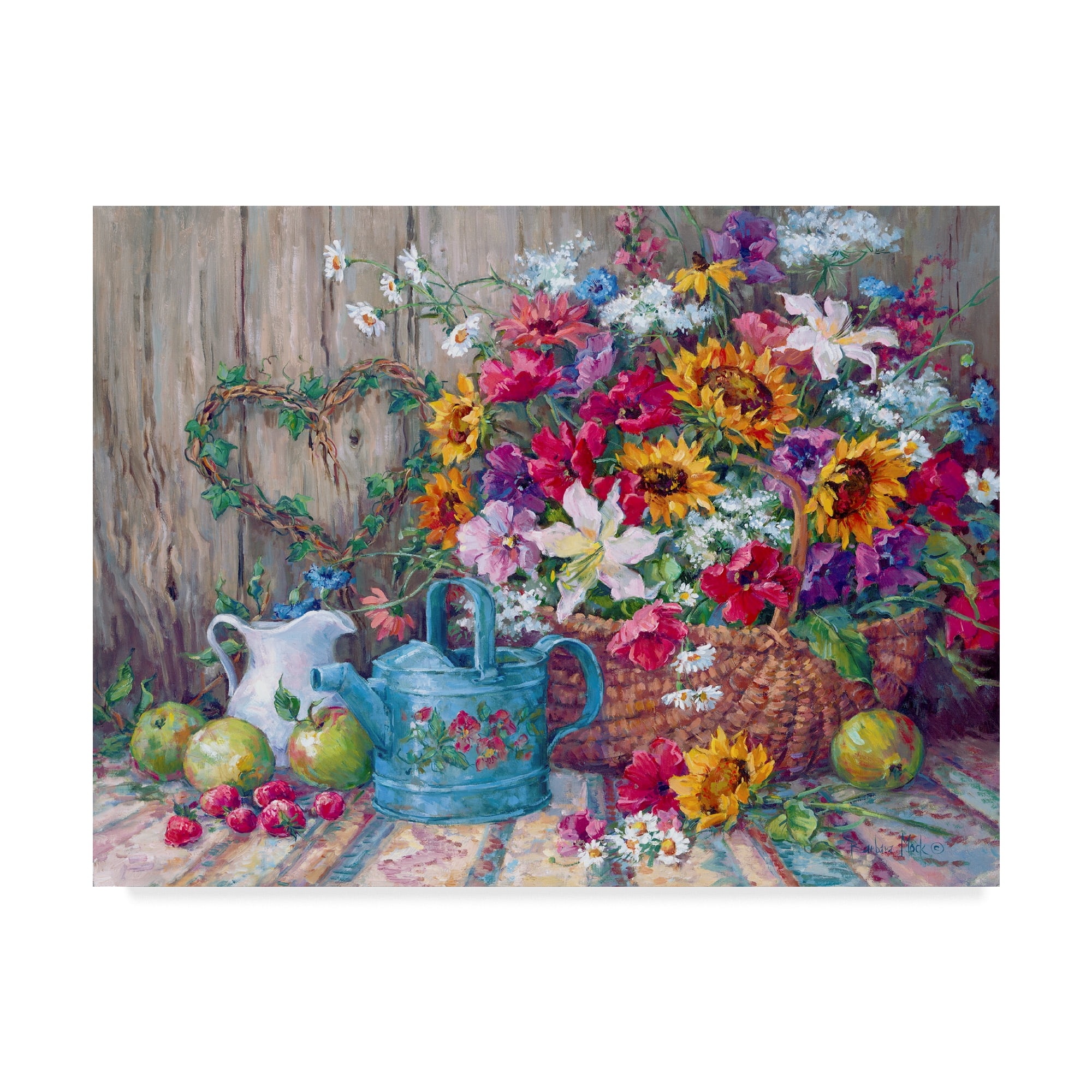 Trademark Fine Art 'Fresh From The Garden Purple' Canvas Art by Barbara ...