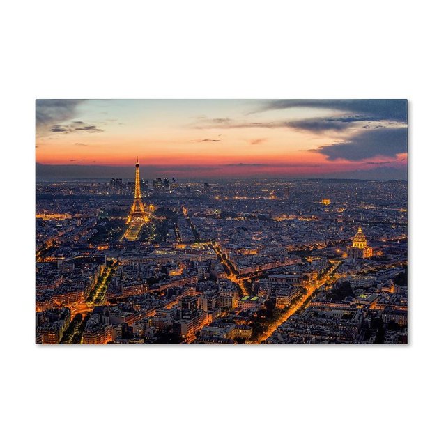 Trademark Fine Art "From the Roofs of Paris" Canvas Art by Mathieu ...