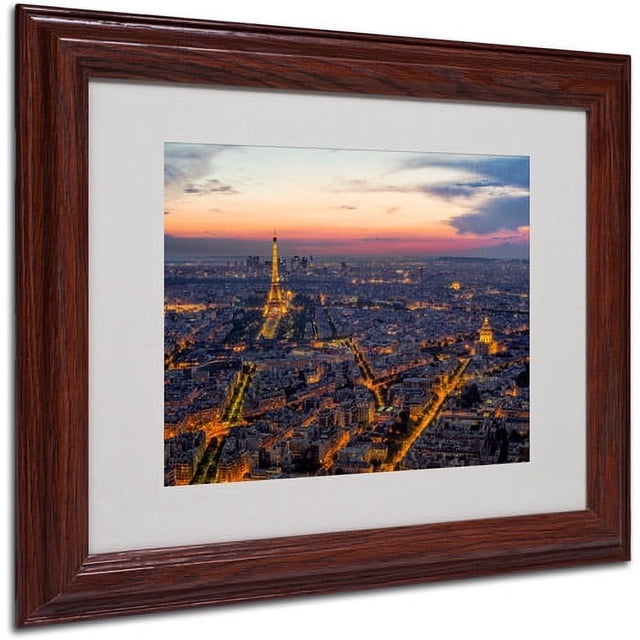 Trademark Fine Art "From the Roofs of Paris" Framed Canvas Art by ...