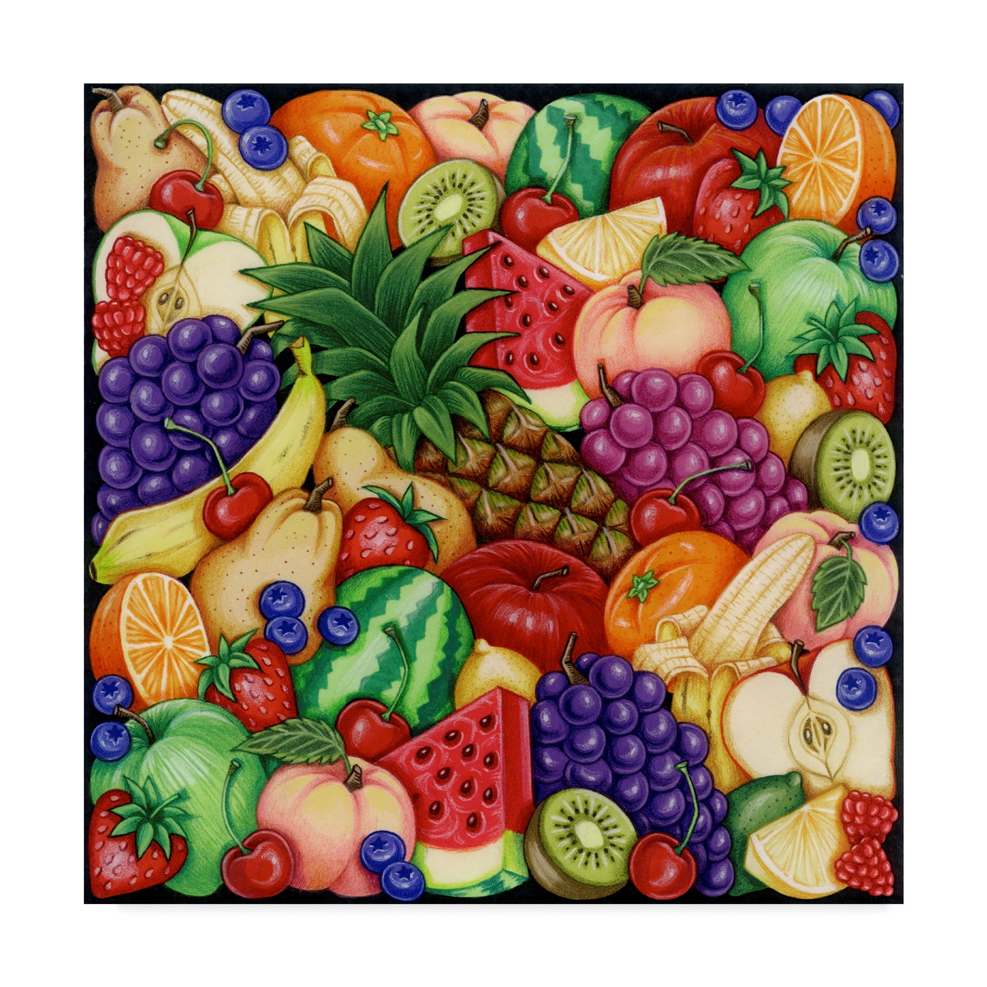 Fruit Collage Art