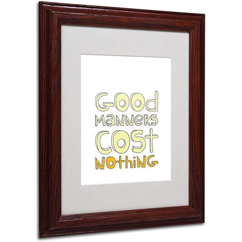 Trademark Fine Art Good Manners II Canvas Art - Walmart.com