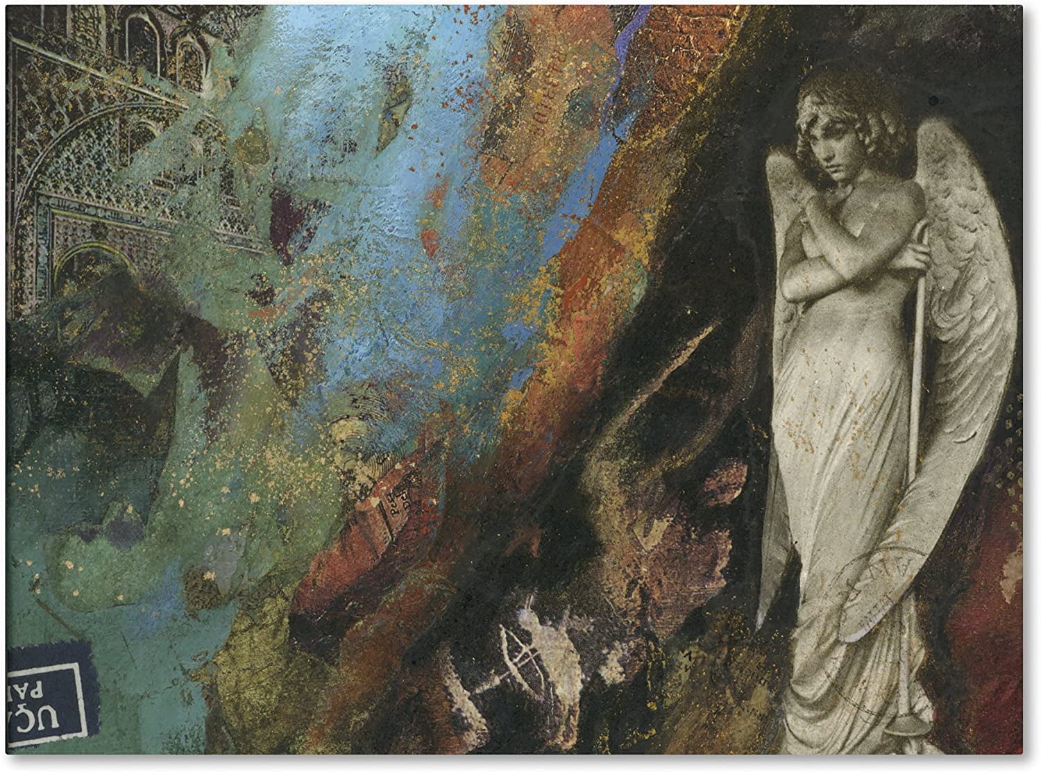 Trademark Fine Art 'Green Angel' Canvas Art by Nick Bantock - Walmart.com