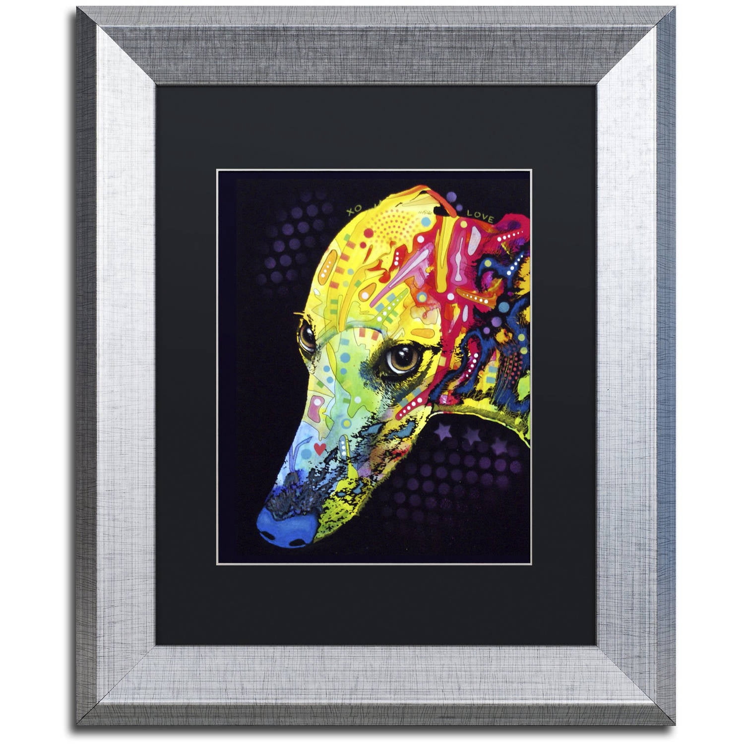 Trademark Fine Art Greyhound Canvas Art - Frame Pop Art - Walmart.com
