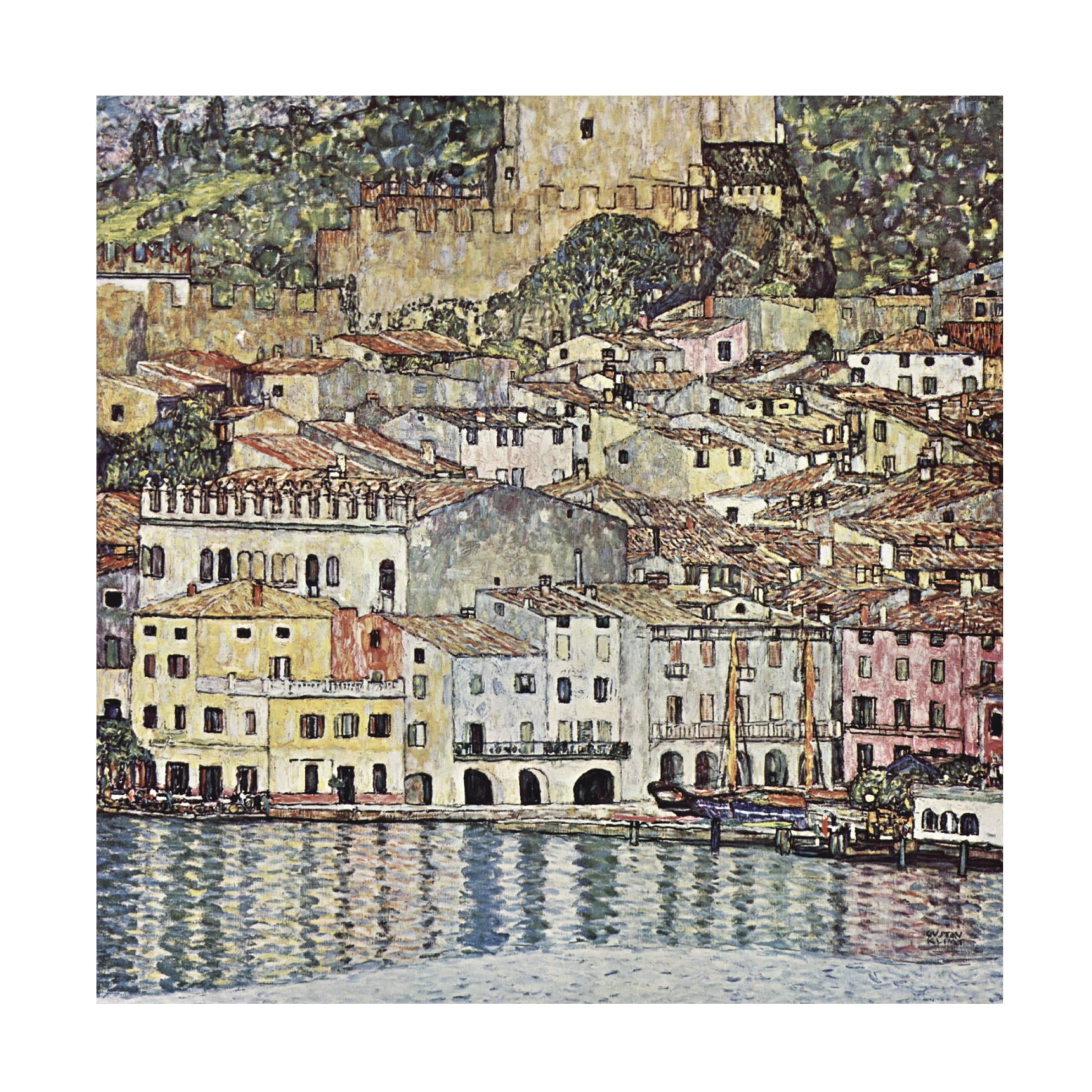 Trademark Fine Art Gustav Klimt Coastal Villages Canvas Wall Art ...