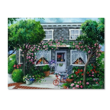 Trademark Fine Art 'Rose Garden Tea' Canvas Art by Susan Rios - Walmart.com