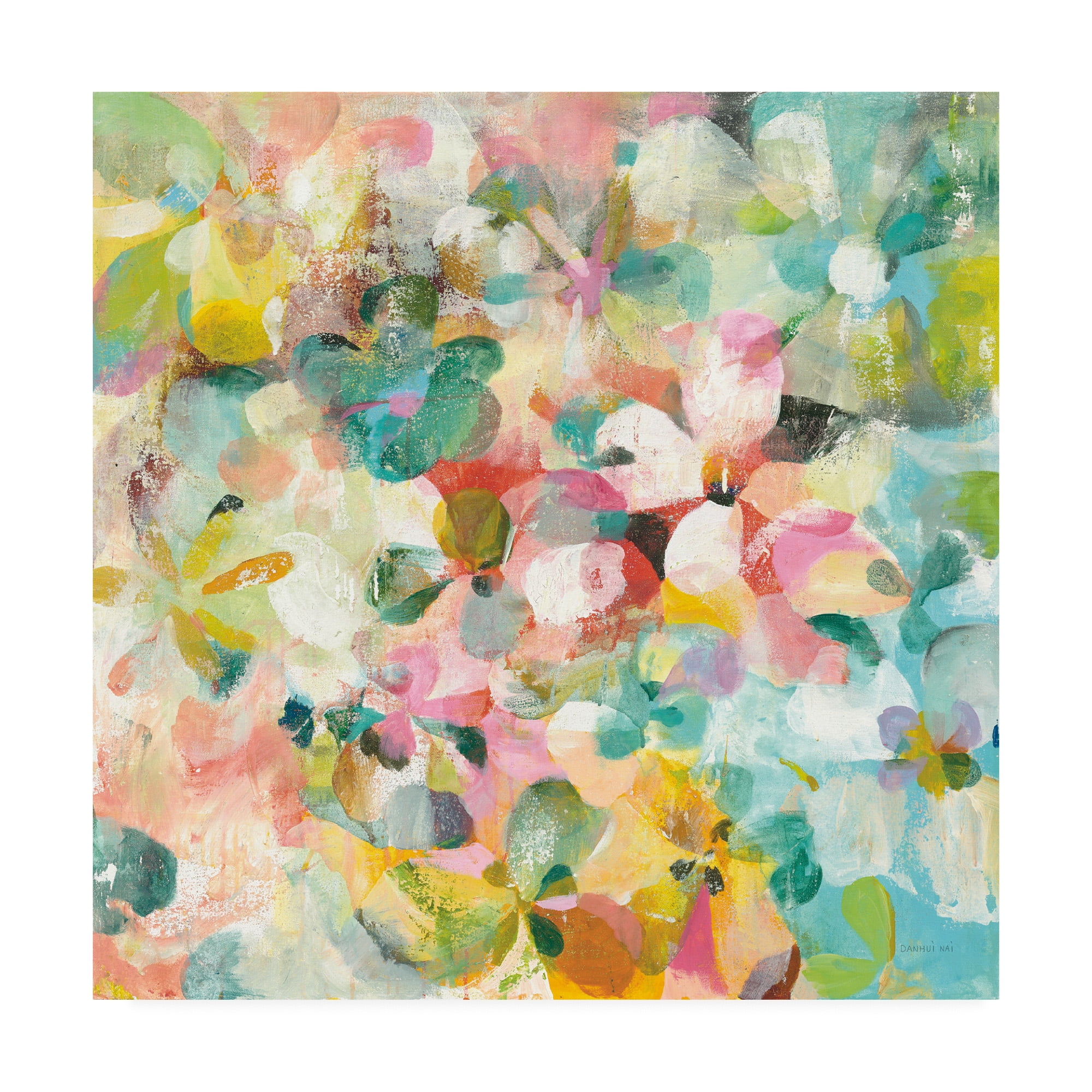 Trademark Fine Art 'Happy Garden' Canvas Art by Danhui Nai - Walmart.com