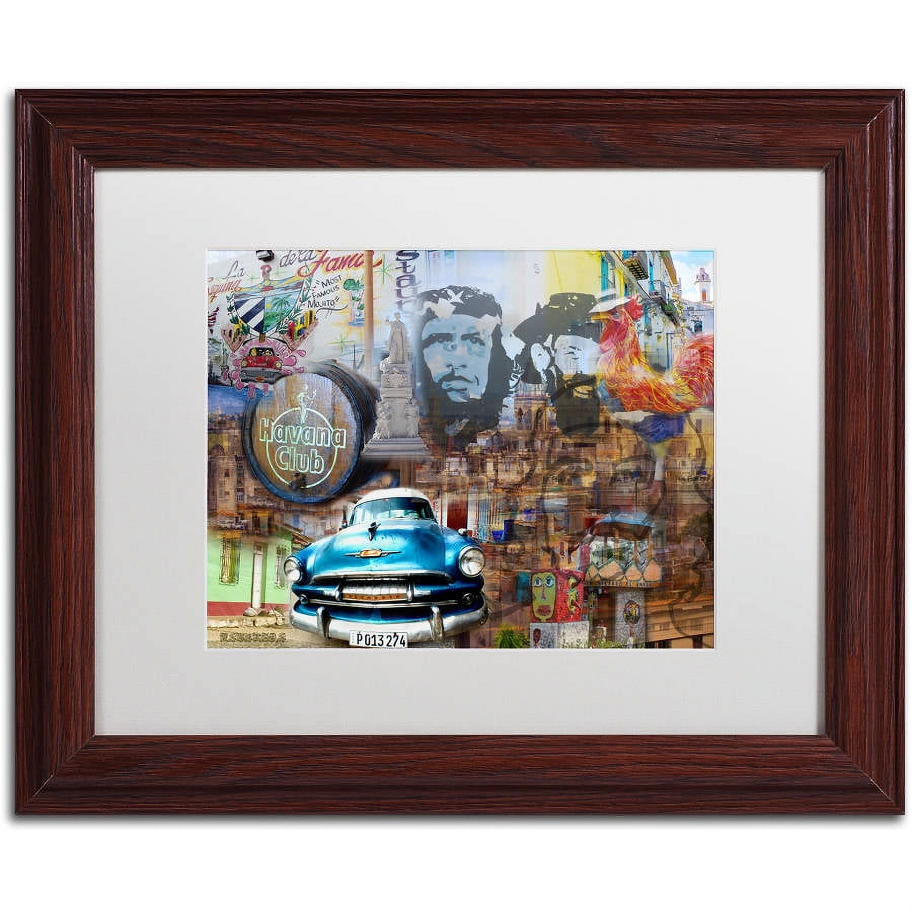 Trademark Fine Art "Havana Club II" Canvas Art by Alberto Lopez, White ...