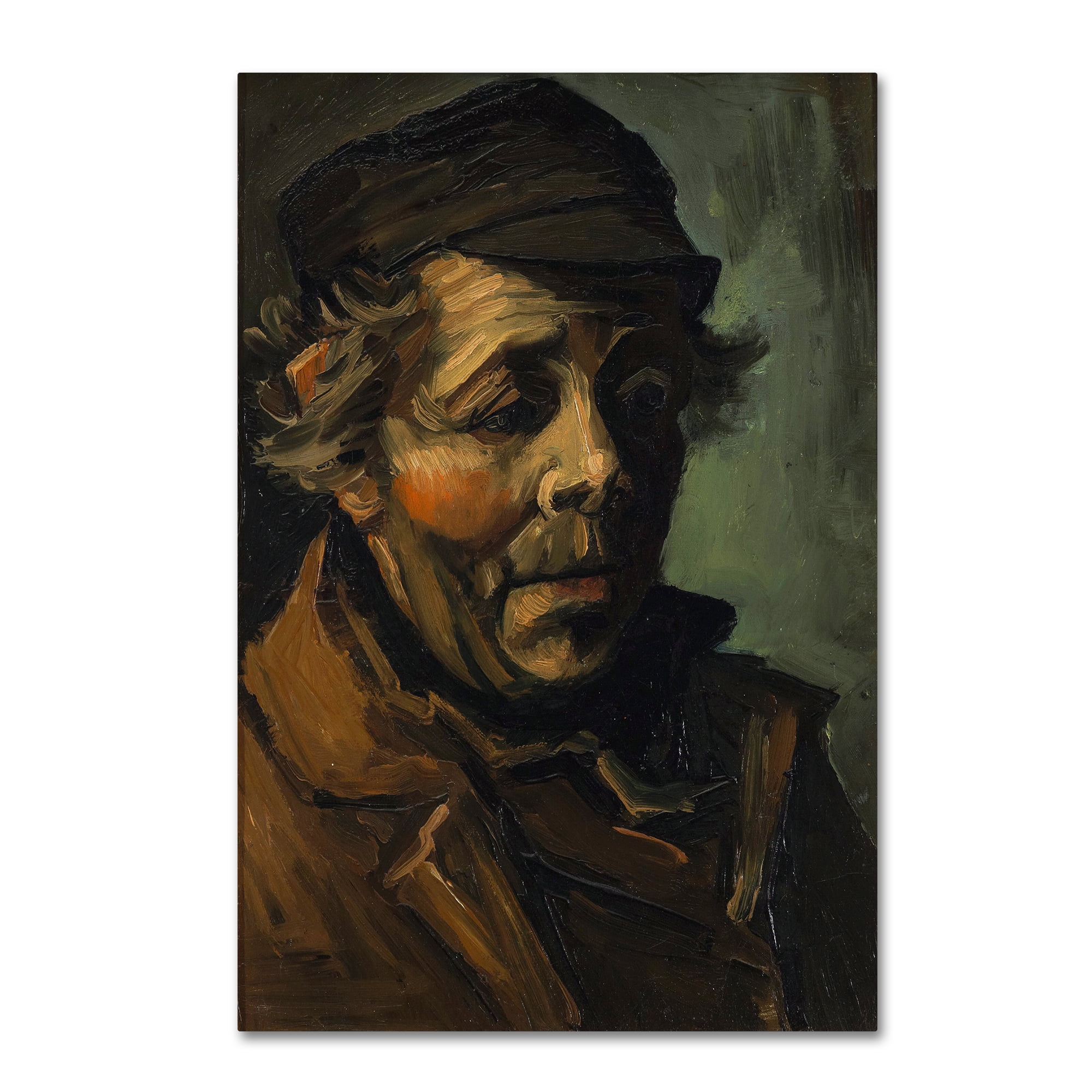 Van Gogh Head Of A Peasant Canvas Art Wrapped - Walmart.com
