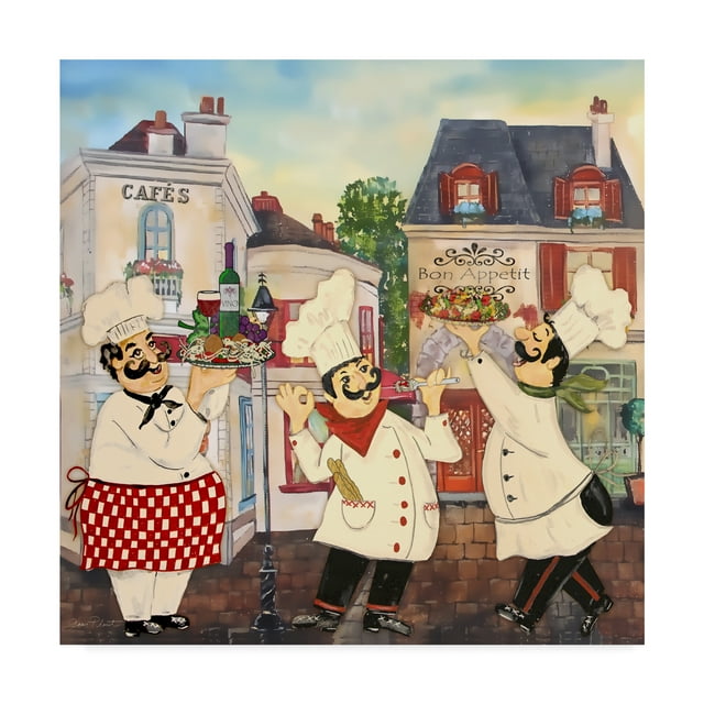 Trademark Fine Art Italian Chefs Canvas Art - Wrapped 24x32 - Walmart.com