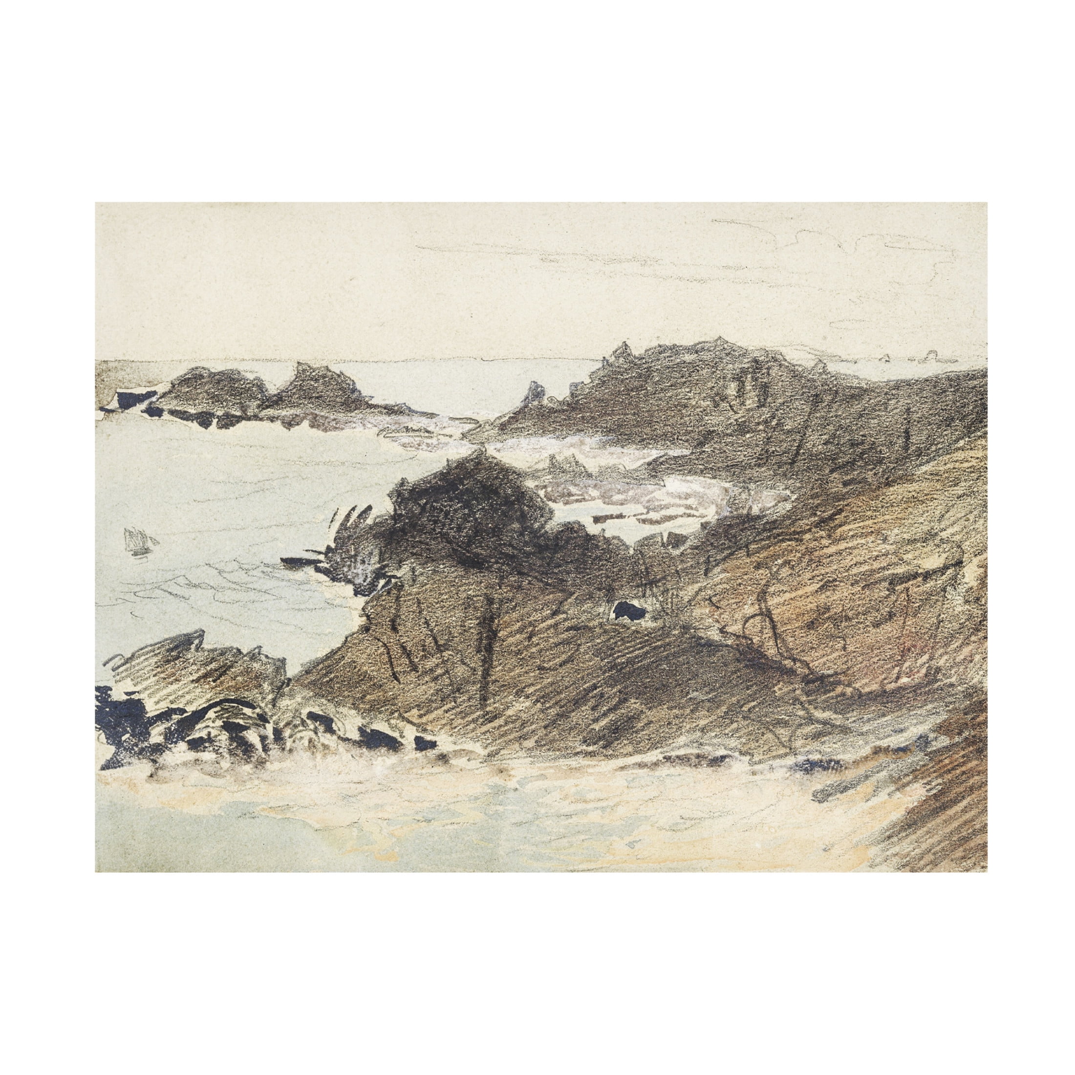 Trademark Fine Art John Singer Sargent Sargent Mountainous Landscapes V ...