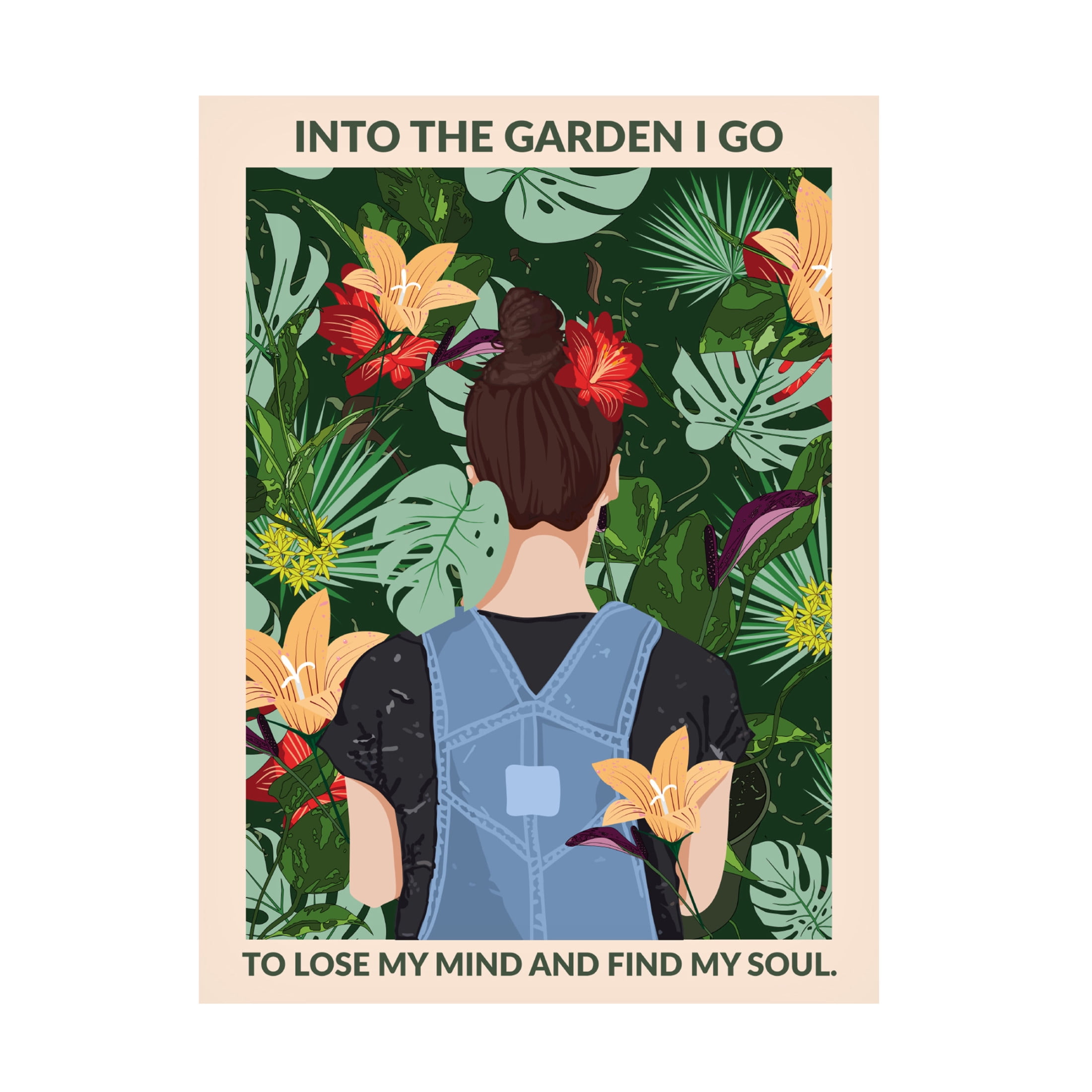 Trademark Fine Art Jon Downer Into the Garden Standard Wall Art Canvas ...