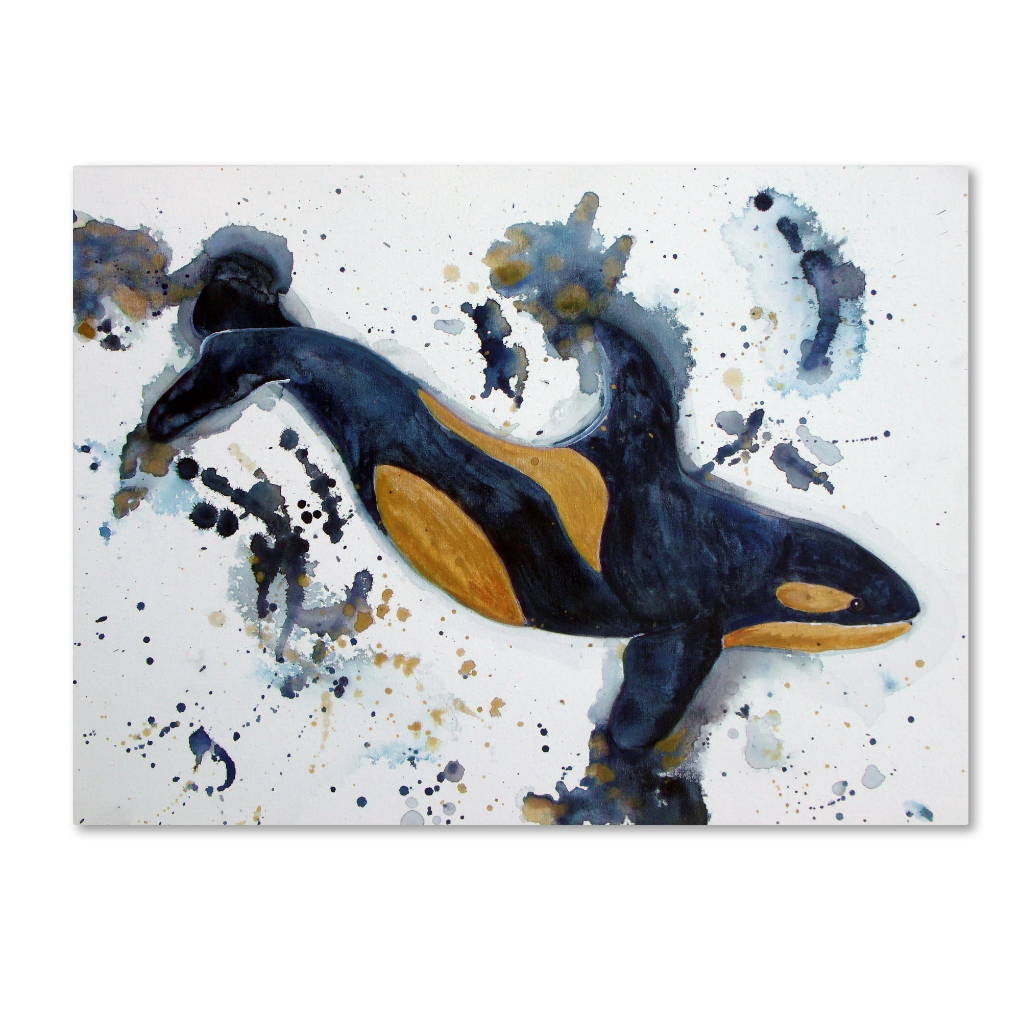 Trademark Fine Art 'Killer Whale of a Tale' Canvas Art by Lauren Moss ...