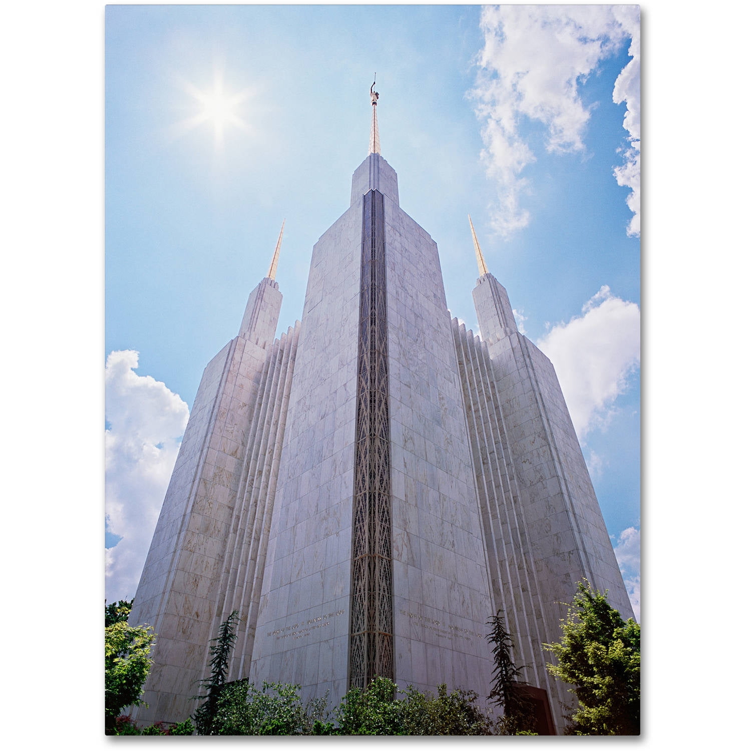 Trademark Fine Art "LDS Temple Under the Sun" Canvas Art by Gregory O ...