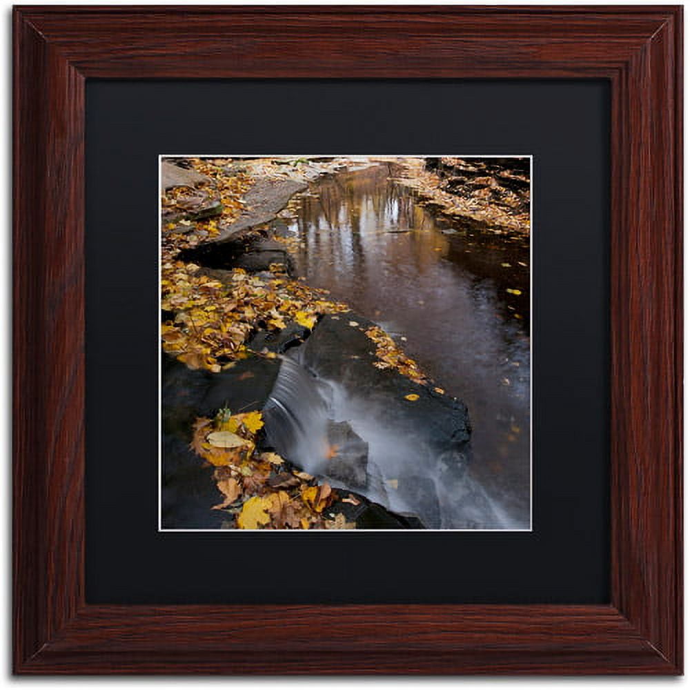 Trademark Fine Art Lakeview Autumn Waterfall 2 Canvas Art - Kurt ...
