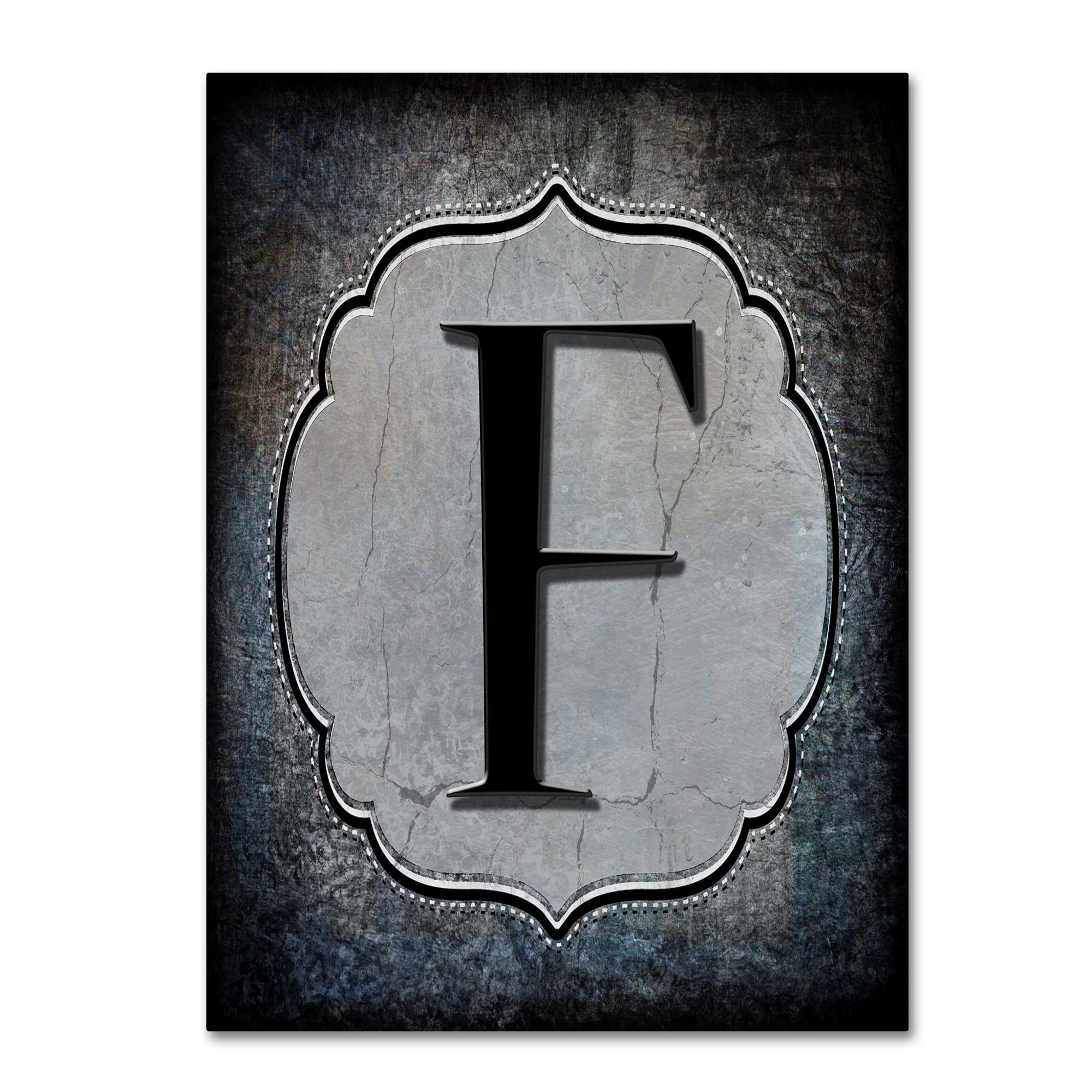 Trademark Fine Art Letter F Canvas Art Wrapped - 16x24 - Walmart.com