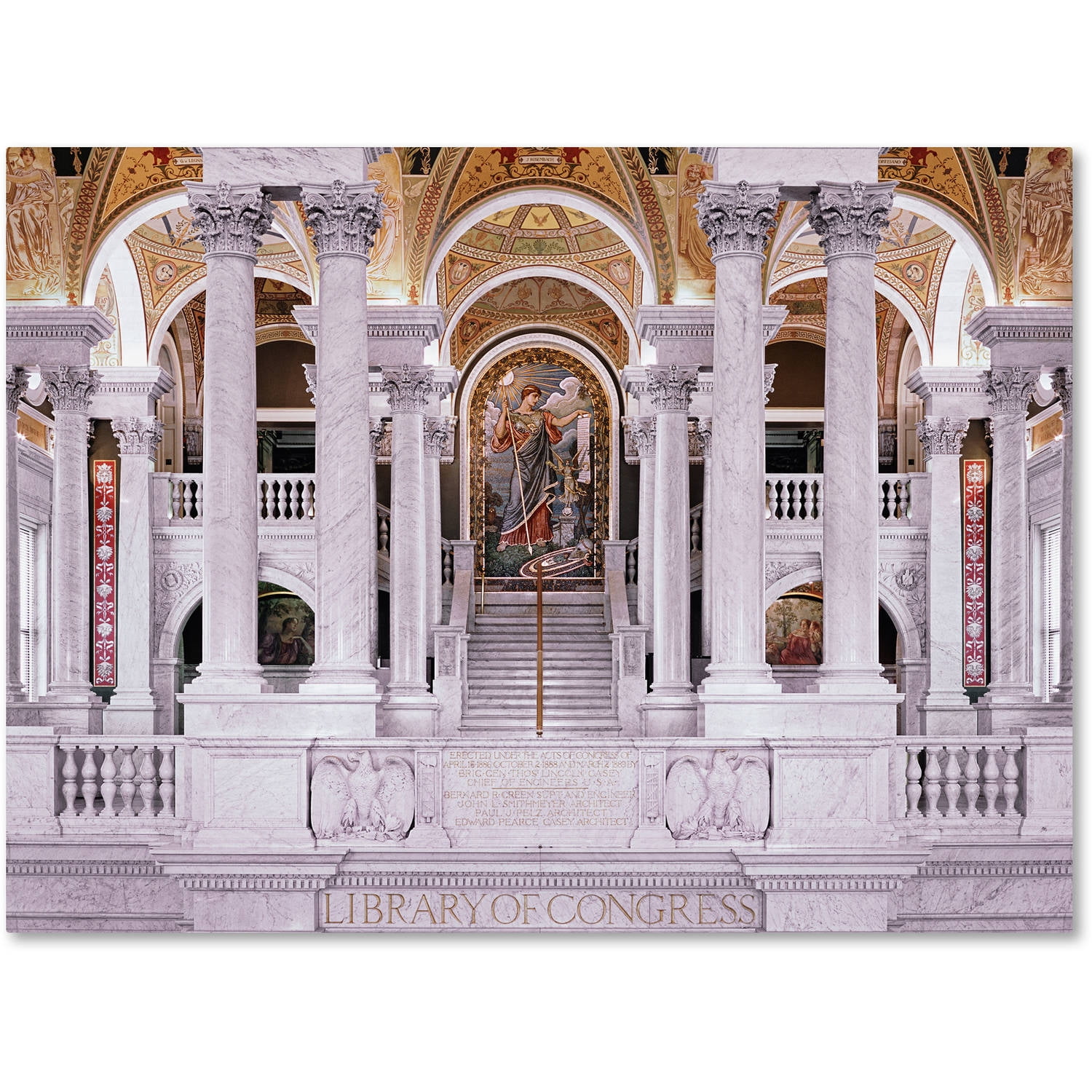 Trademark Fine Art "Library of Congress" Canvas Art by Gregory O'Hanlon ...