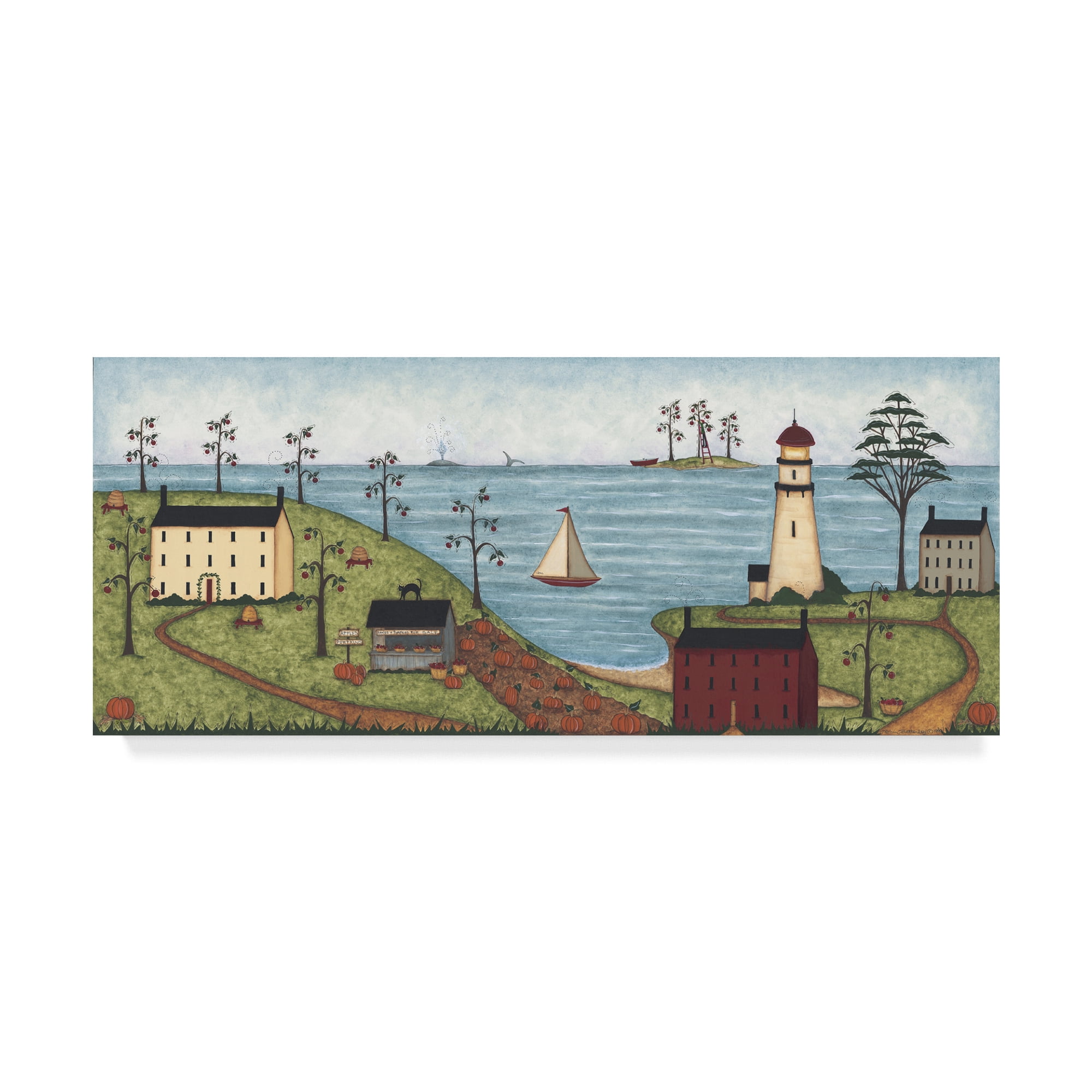 Trademark Fine Art 'Little Lighthouse' Canvas Art by Robin Betterley ...