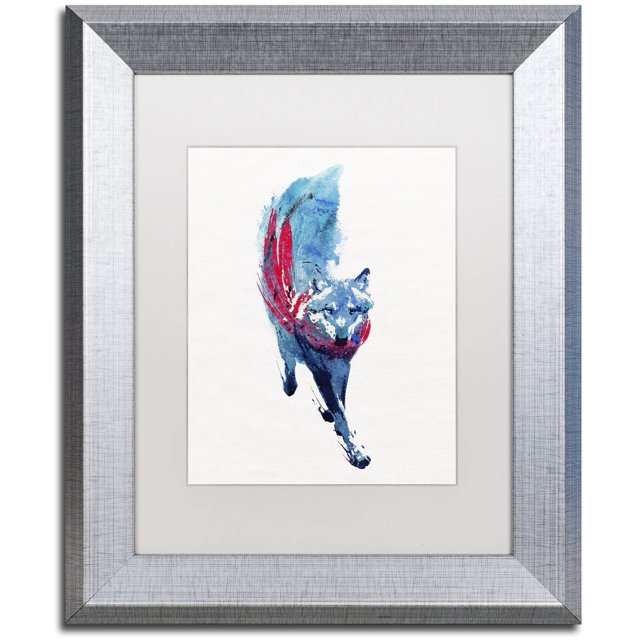 Trademark Fine Art 'Lupus Lupus I' Canvas Art by Robert Farkas, White ...