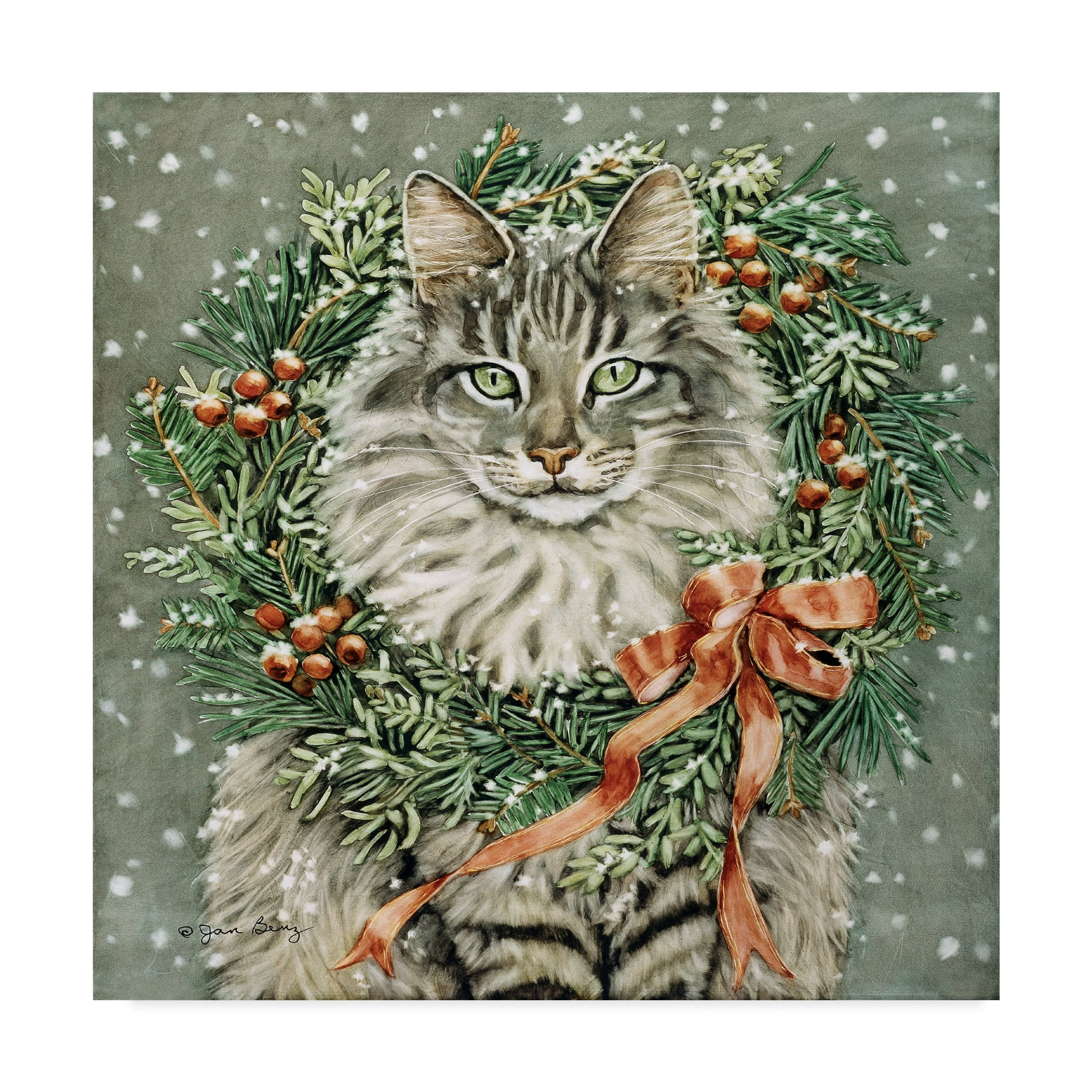 Trademark Fine Art 'Miss December' Canvas Art by Jan Benz - Walmart.com