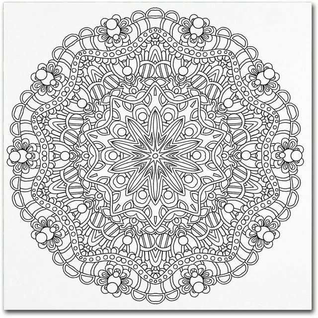 Trademark Fine Art "Mixed Coloring Book 13" Canvas Art by Kathy G ...