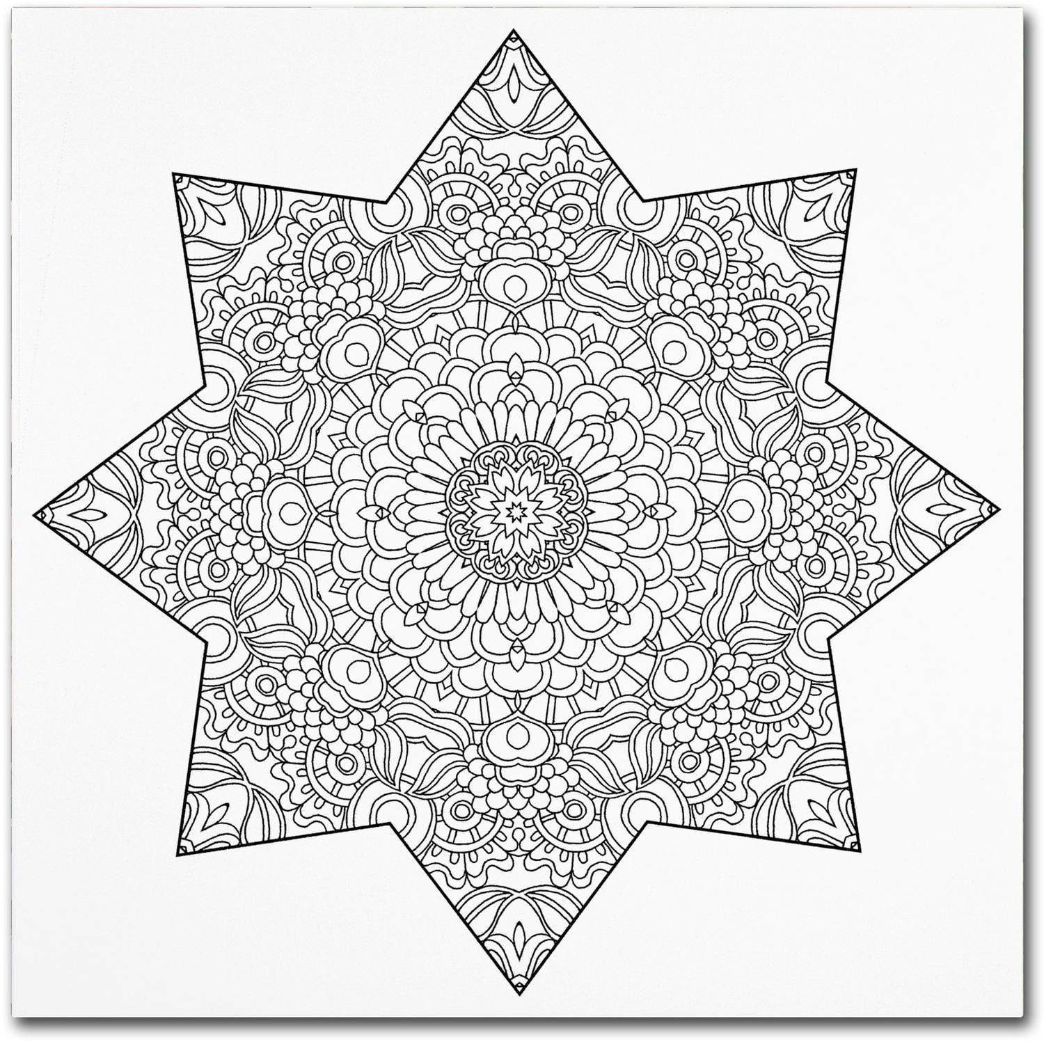 Trademark Fine Art "Mixed Coloring Book 14" Canvas Art by Kathy G ...