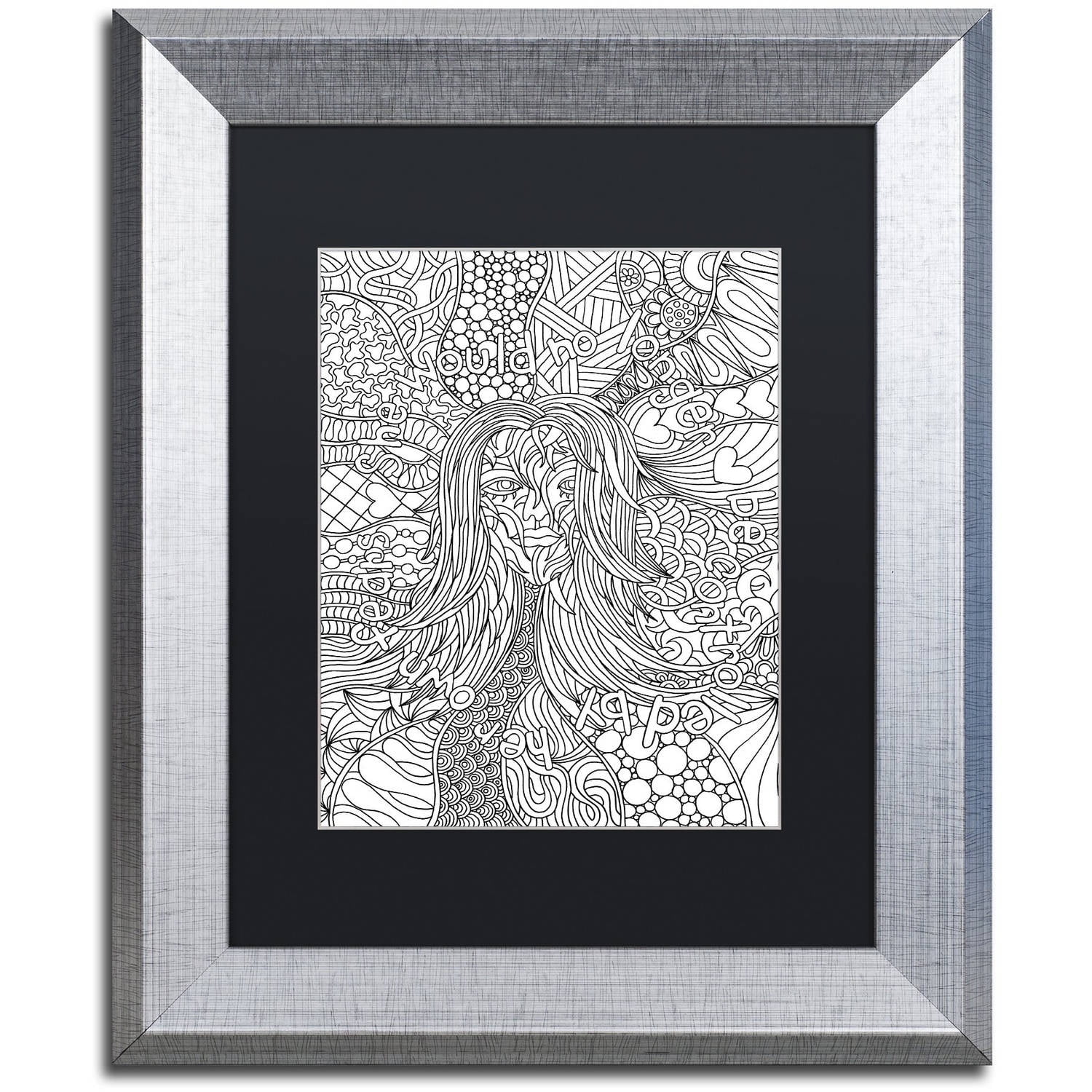 Trademark Fine Art "Mixed Coloring Book 58" Canvas Art by Kathy G ...