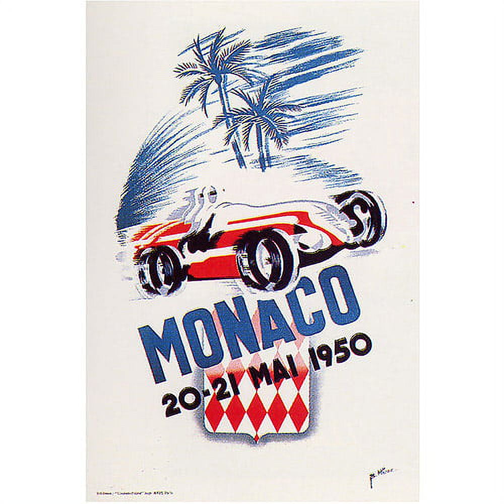 Trademark Fine Art "Monaco 1950" Canvas Art by George Ham, 18x24 ...