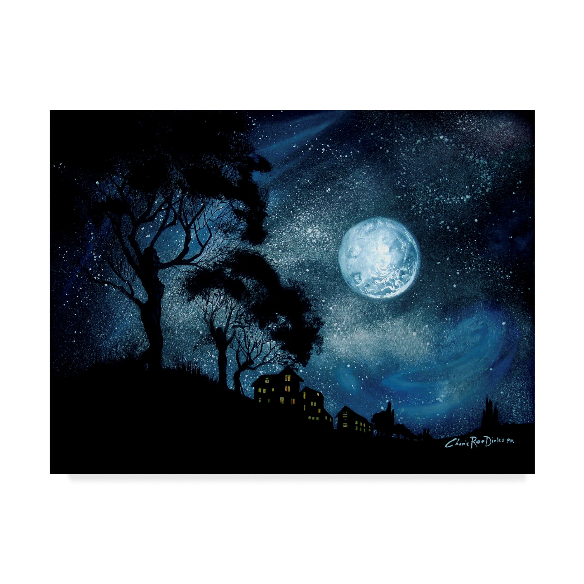 Trademark Fine Art 'Moon Age Daydream' Canvas Art by Cherie Roe Dirksen ...