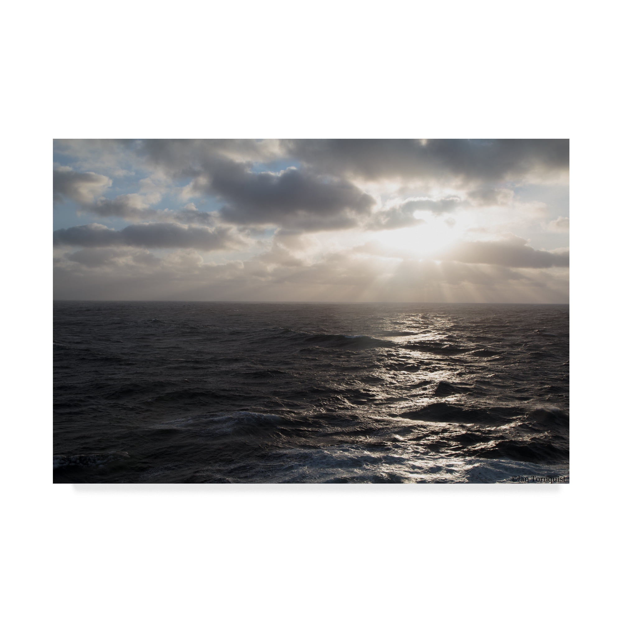 Trademark Fine Art 'Morning On The North Sea' Canvas Art by Ian ...