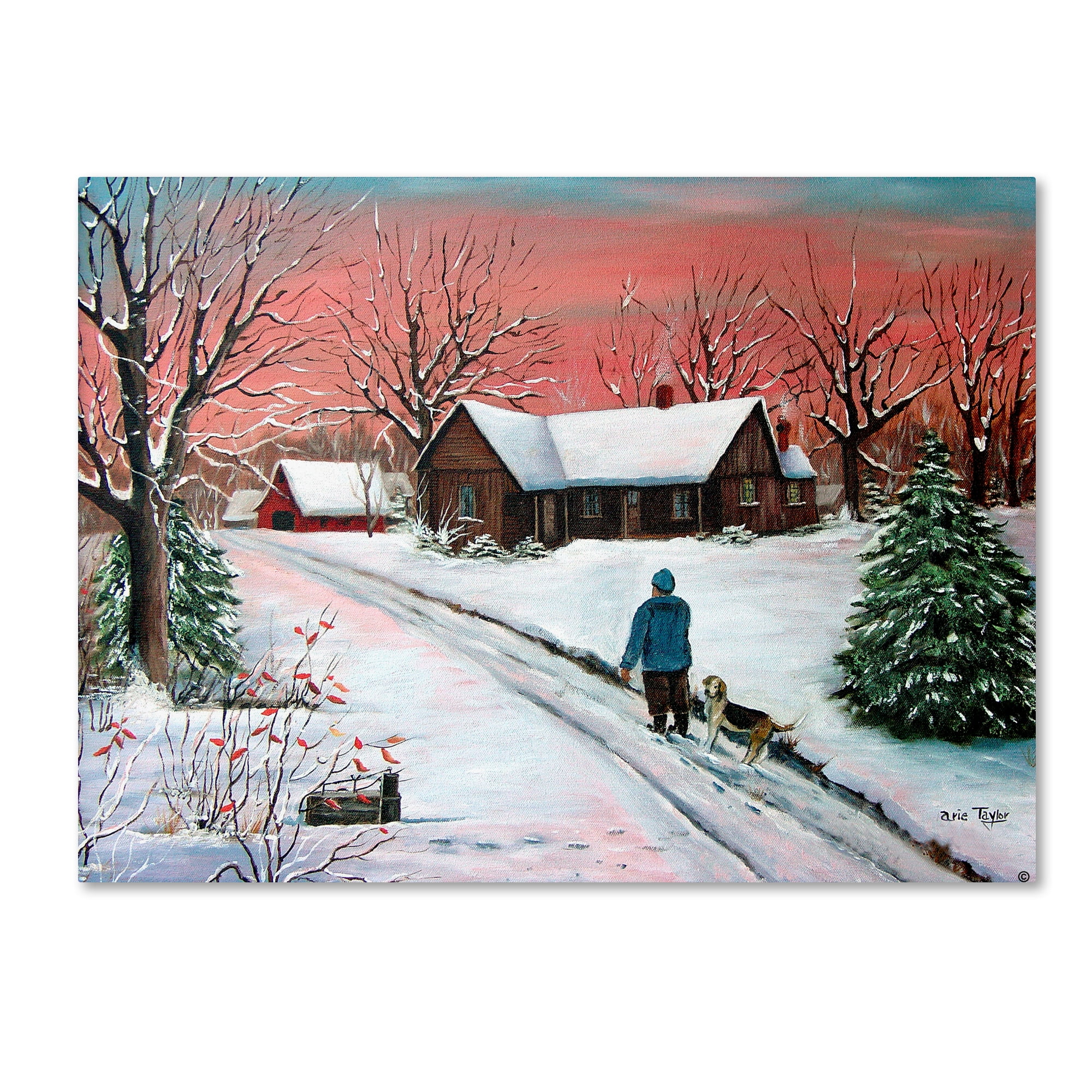 Trademark Fine Art Morning Red Gallery-Wrapped Canvas Art - Walmart.com