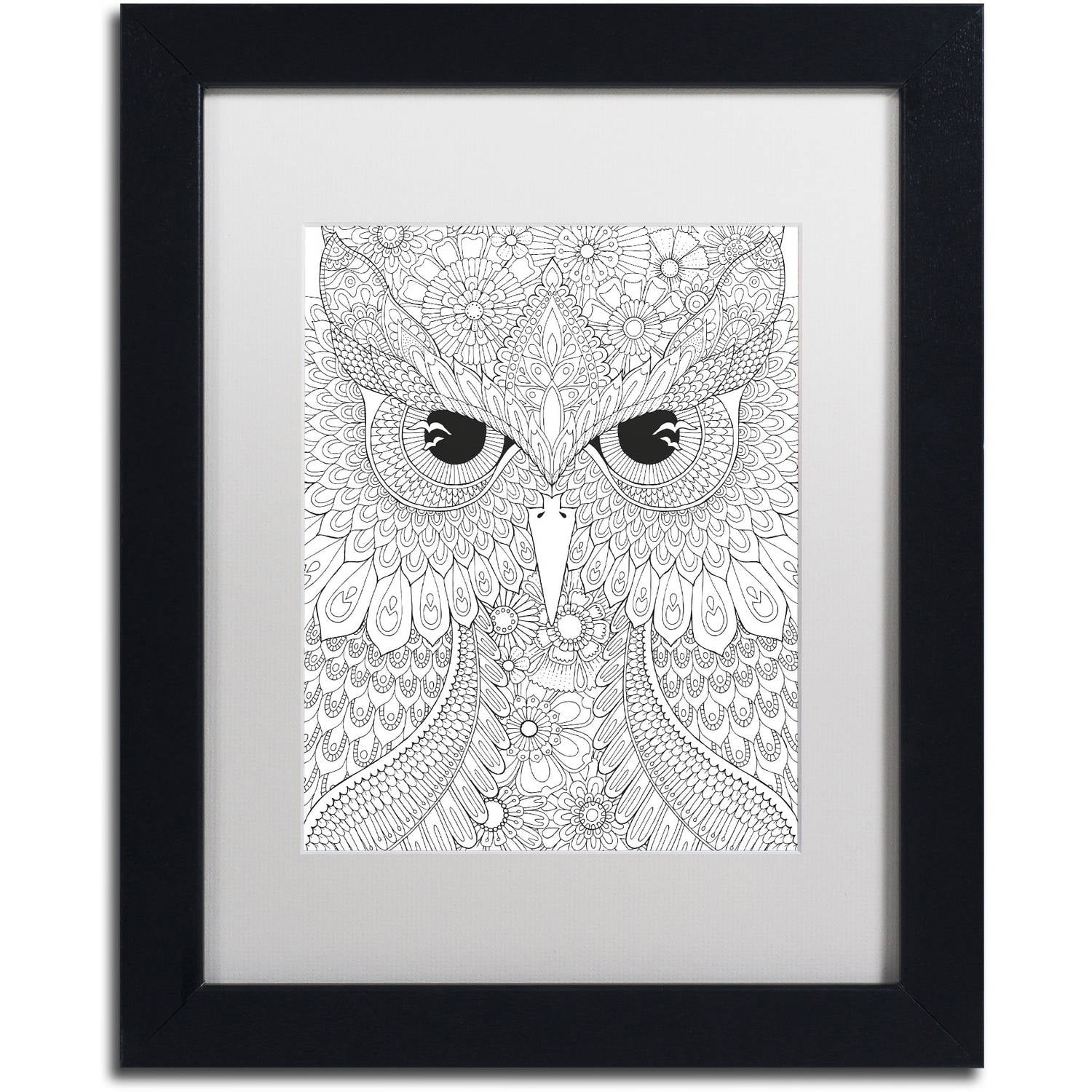 Trademark Fine Art "Night Owls 3" Canvas Art by Hello Angel, White ...