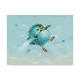 Trademark Fine Art 'Over The Rainbow Bird' Canvas Art by Peggy Harris ...