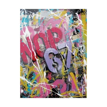 Trademark Art "Australia Paint Splashes" Canvas Wall Art by Michael ...