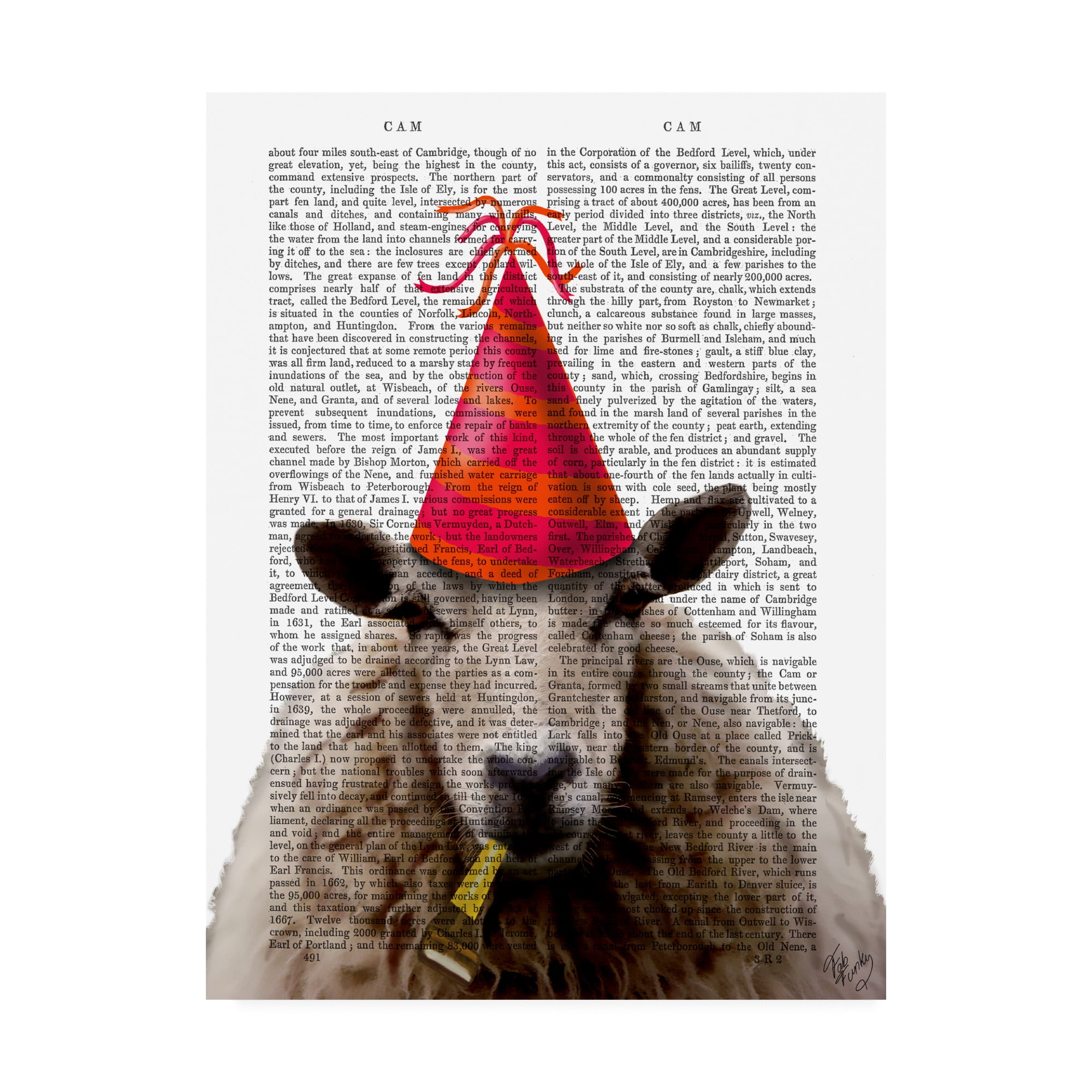 Trademark Fine Art 'Party Sheep' Canvas Art by Fab Funky - Walmart.com