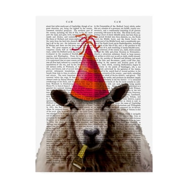 Trademark Fine Art 'Party Sheep' Canvas Art by Fab Funky - Walmart.com