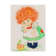 Trademark Fine Art 'Gold Floral Border' Canvas Art by Lisa Powell Braun ...