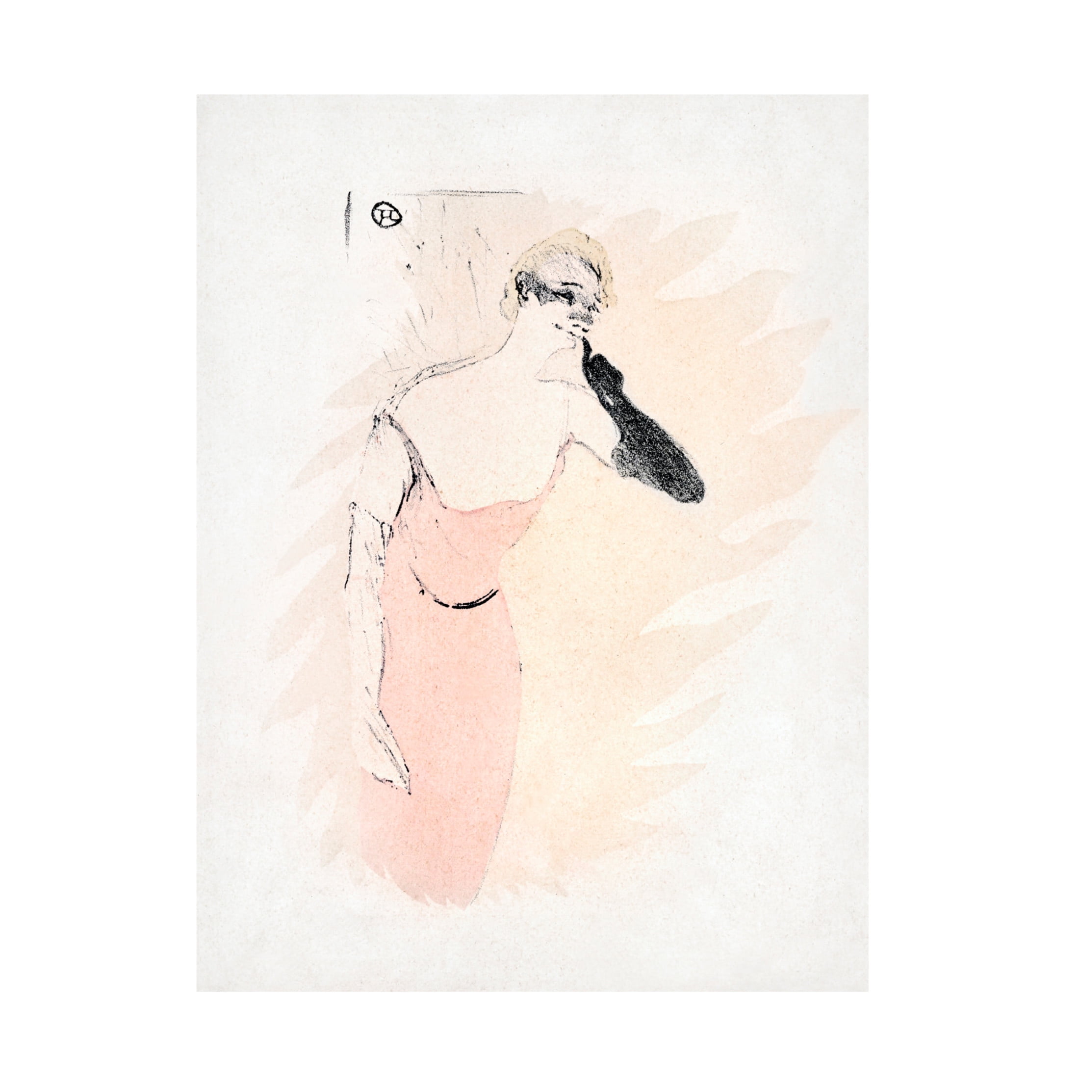 Trademark Fine Art Pictufy Yvette Guilbert In columbine a Pierrot 1894 ...