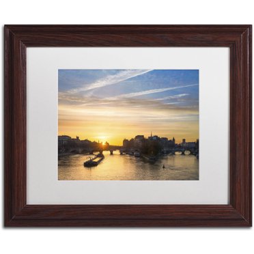 Trademark Fine Art "Sunrise in Notre Dame de Paris" Canvas Art by ...