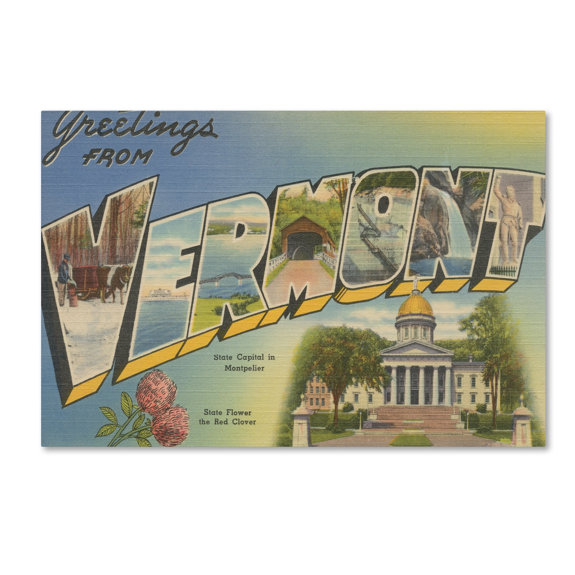 Trademark Fine Art 'Post Card 10' Canvas Art by Lantern Press - Walmart.com