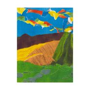 Trademark Fine Art 'Prayer Flags III' Canvas Art by Carolyn Roth ...