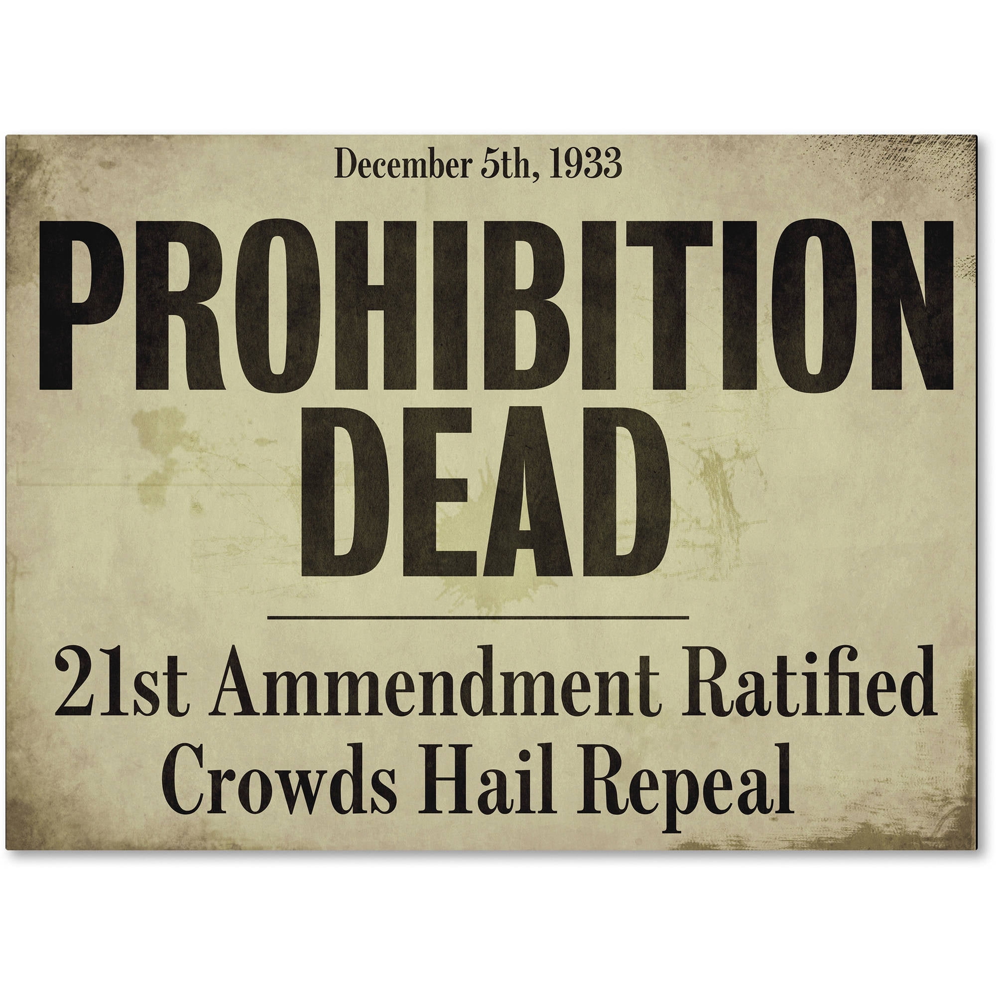Free Shipping! Trademark Fine Art Prohibition Canvas Art by Color ...