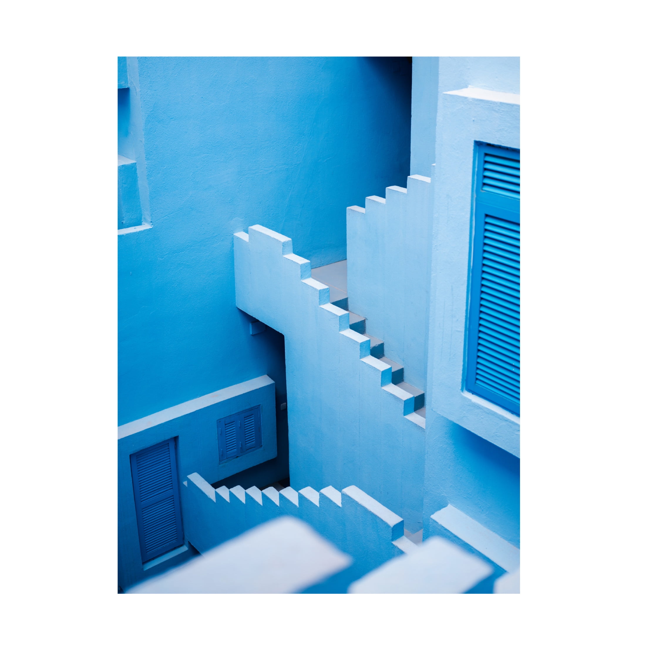 Trademark Fine Art Raisa Zwart La Muralla Roja Blue Canvas Wall Art ...