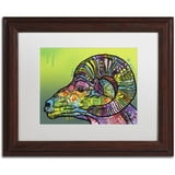Trademark Fine Art 'Ram' Canvas Art by Dean Russo, White Matte, Wood ...