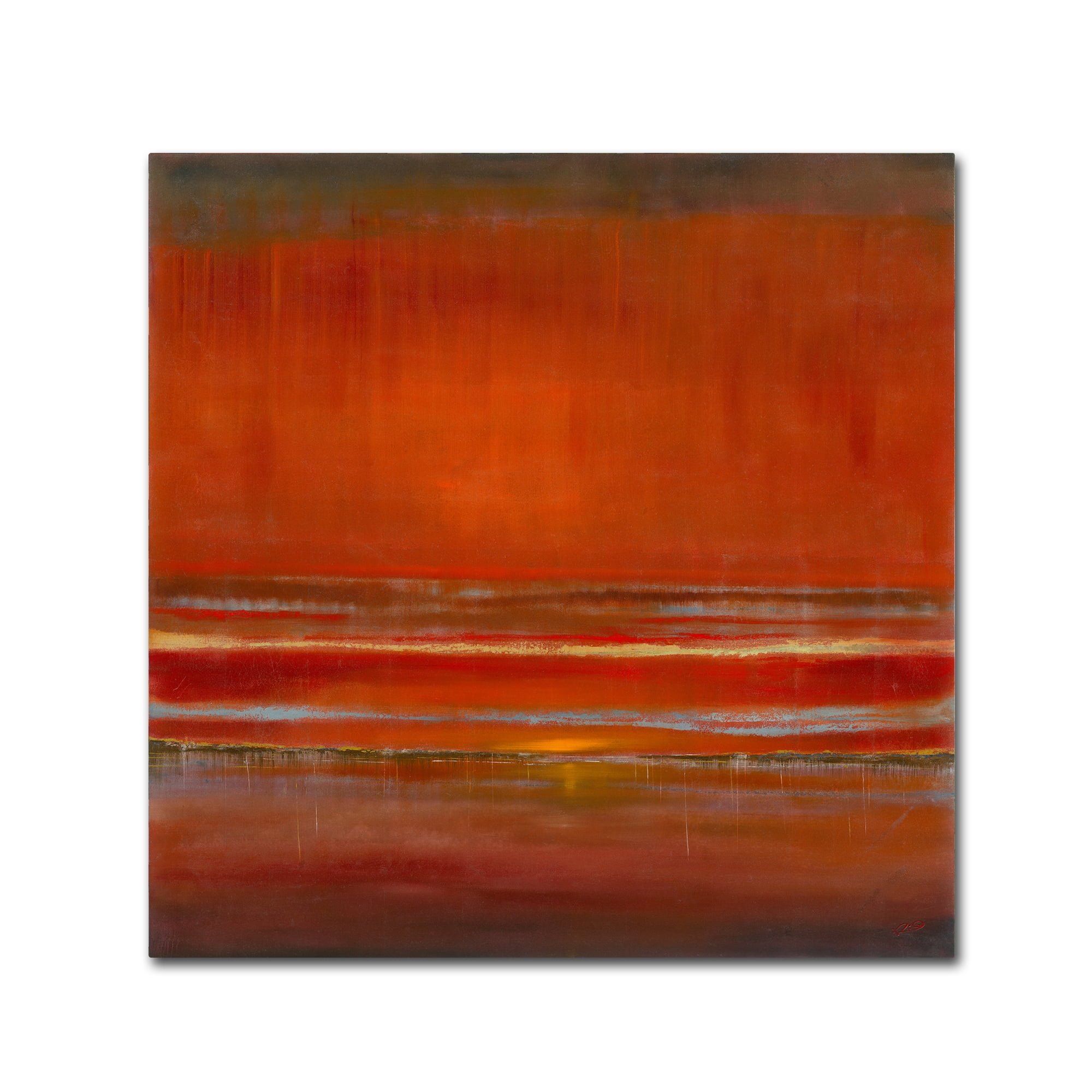 Trademark Fine Art "Red Horizon" Canvas Art by Rio - Walmart.com